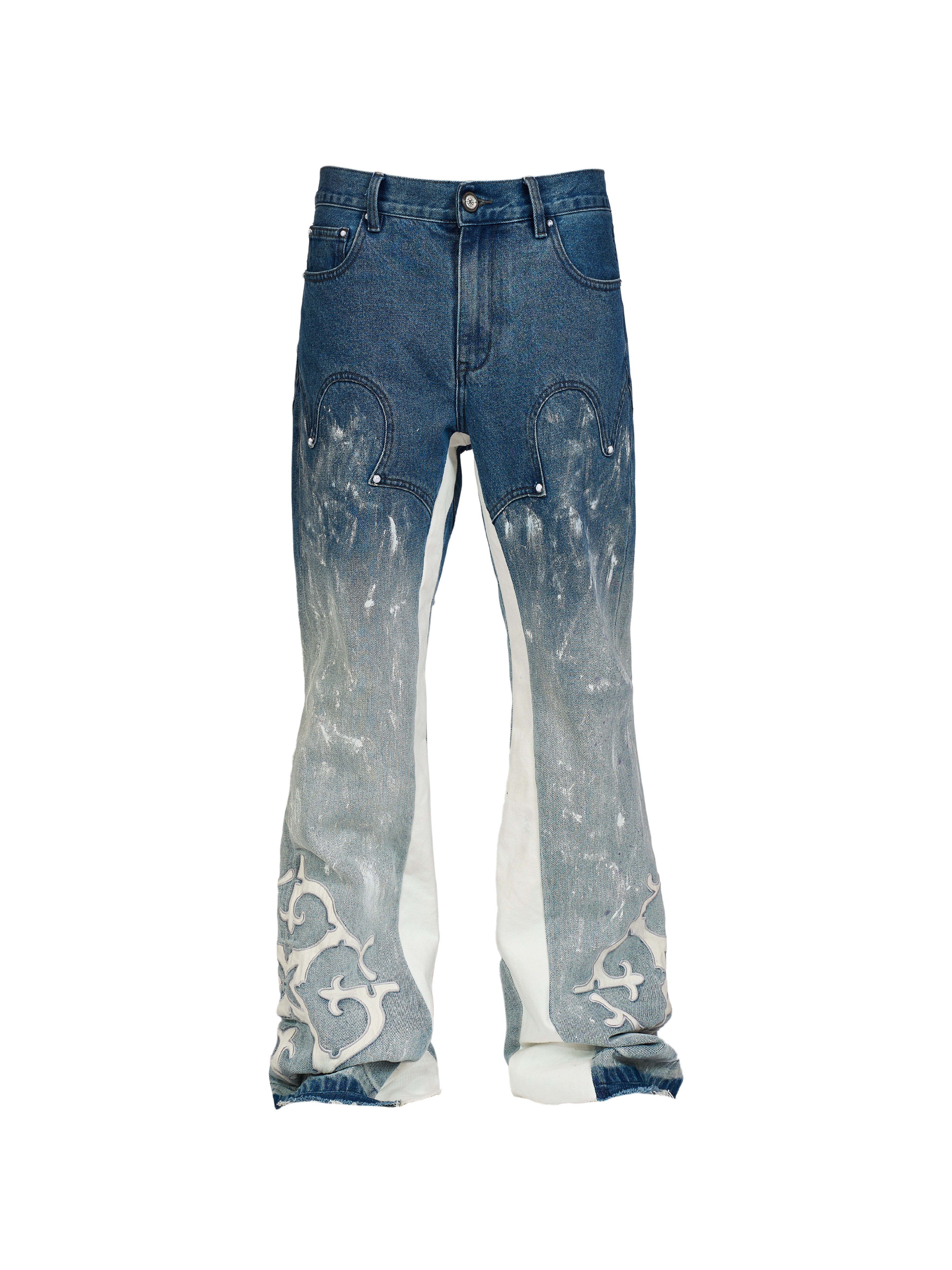 GLACIERBOY 24A/W "RAP STAR" SERIES INKJET GRADIENT BLUE JEANS